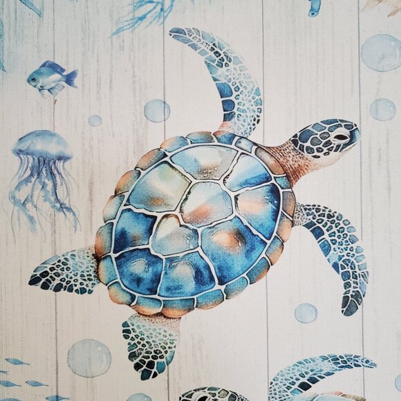 No Brand | Wall Decor | Sea Turtle Beach Canvas Wall Picture Art Wall ...